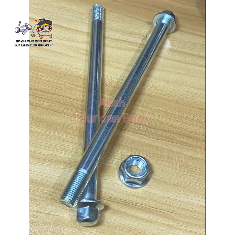 Jual As Roda Depan Set Mur Lock 12x190mm Honda Beat Vario 125 150 Grand ...