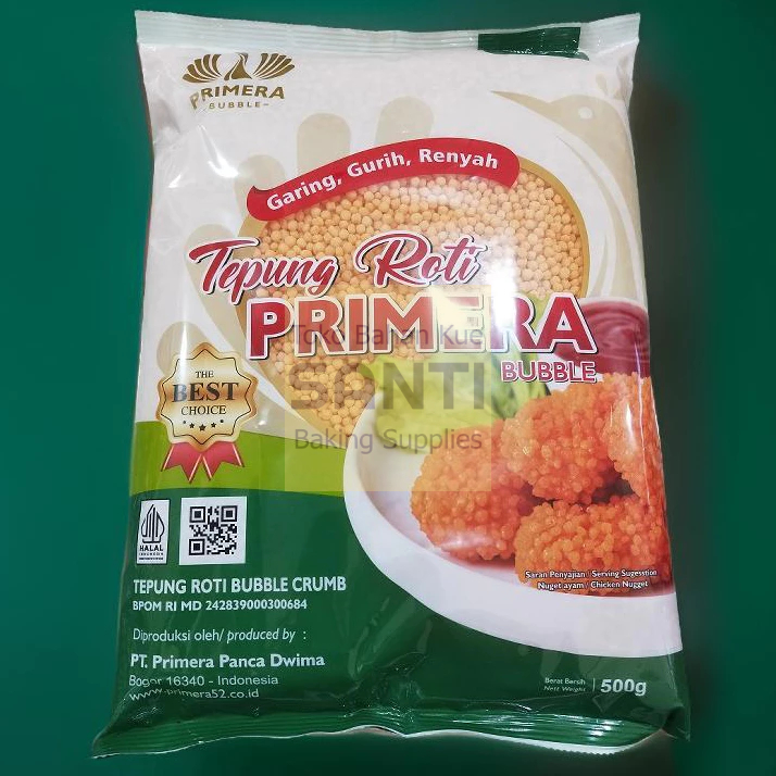 Jual Primera | Bubble Crumb Tepung Roti Panir Bola | 500 Gram | Shopee ...