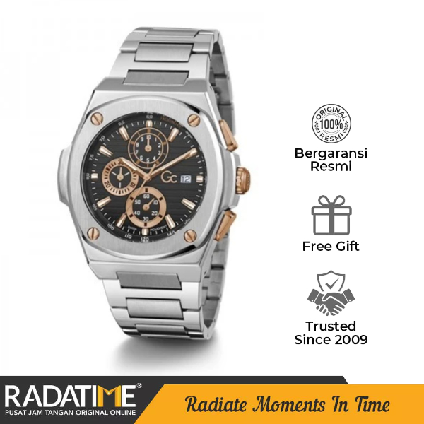 Jual Jam Tangan Pria Guess Collection Gc Coussin Shape Original 100% ...