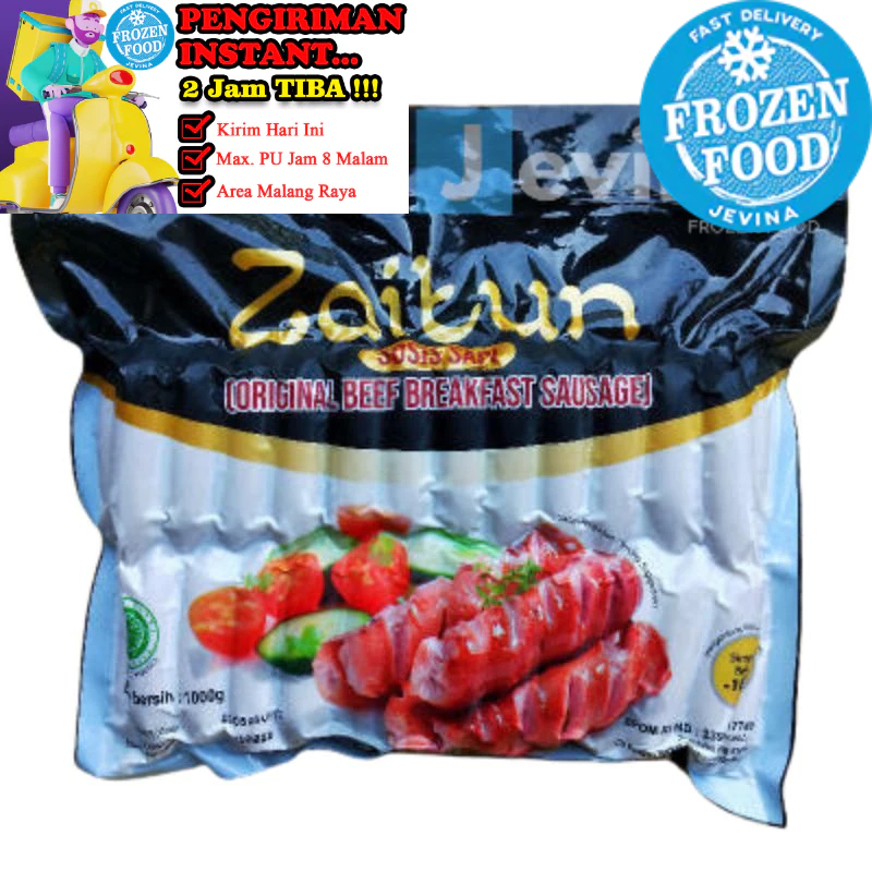 Jual Zaitun Sosis Sapi Mini 1kg Isi 60 | Shopee Indonesia