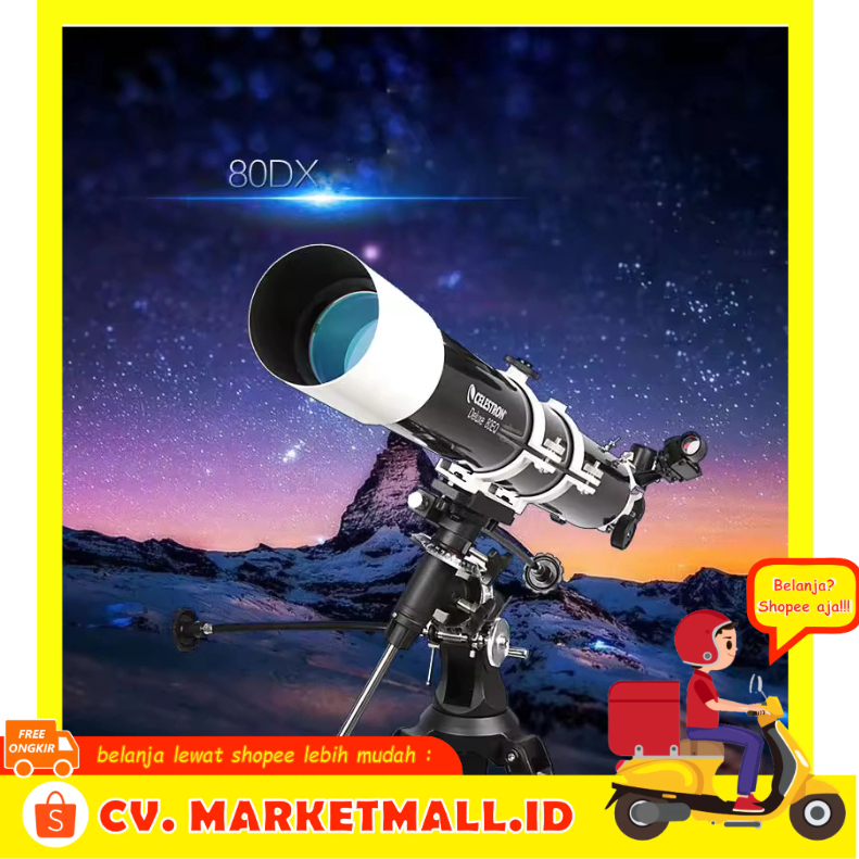 Jual Market Mall - Teropong Bintang Teleskop Lensa Berkualitas Jernih Detail - CELESTRON Deluxe ...