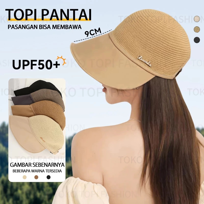 Jual Topi pantai wanita topi wanita korea style topi olahraga wanita topi jerami outdoor topi ...