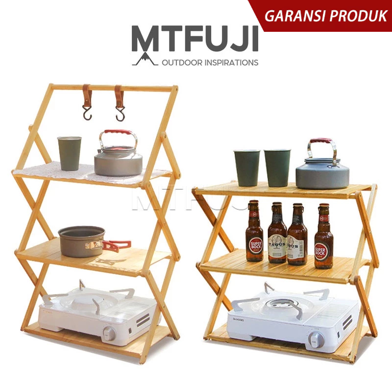 Jual Mt.Fuji Rak penyimpanan camping Berkemah Piknik BBQ Organizer ...