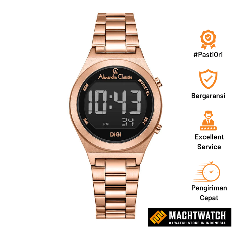 Jual Jam Tangan Wanita Alexandre Christie Digi AC 9385 LH BRGBARG ...