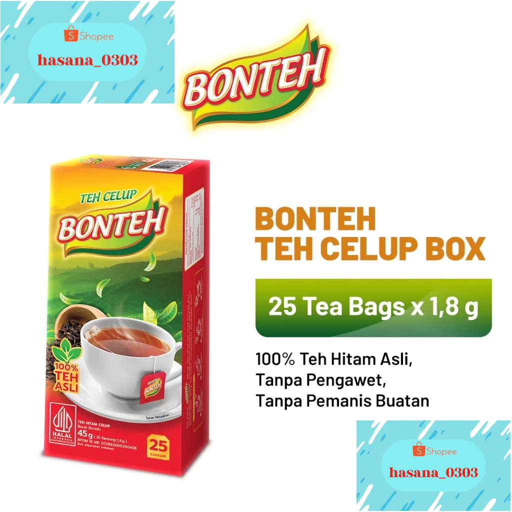 Jual Bonteh Teh celup isi 25 kantung | Shopee Indonesia