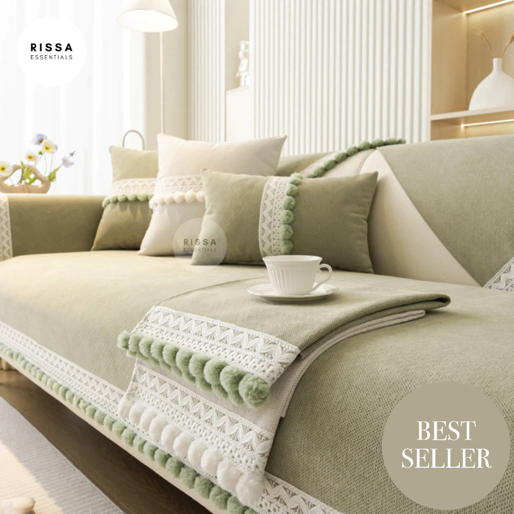 Jual [RISSA] Alas Sofa Momo Serbet Selimut Sofa Taplak Sofa Tempat Duduk Dekorasi Modern Home ...