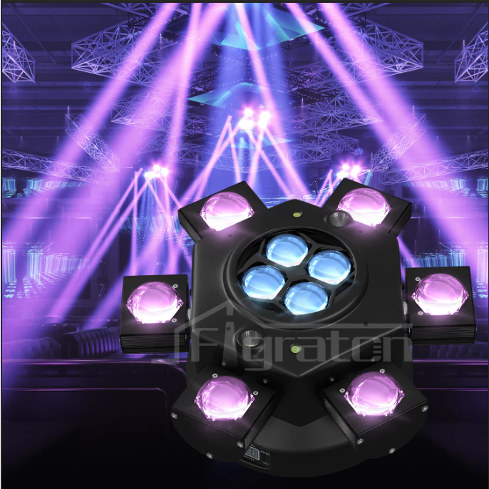 Jual Moving Cyclone laser beam LED 4 in 1 Lampu Panggung Laser sixbee ...
