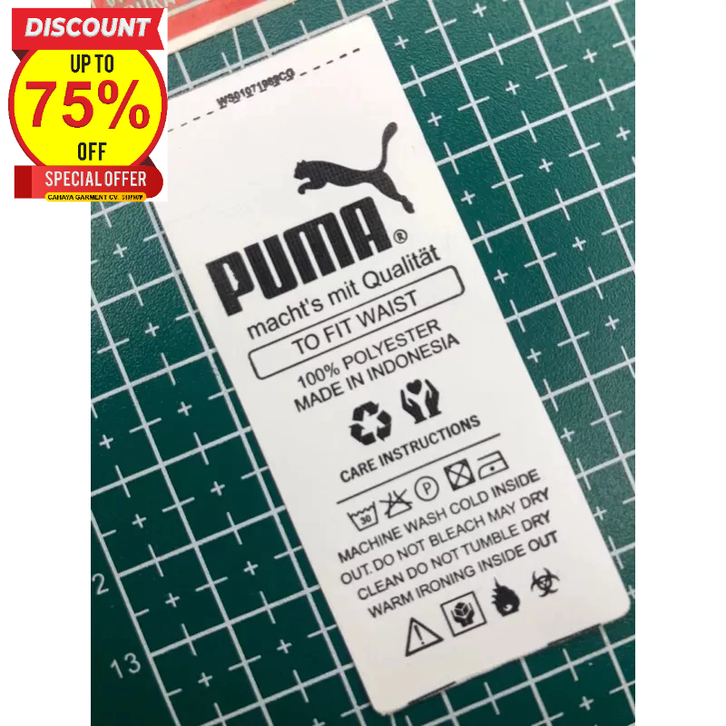 Jual PUMA TAG WASH PREMIUM CO 1X DI KIRIM 600PCS | Shopee Indonesia