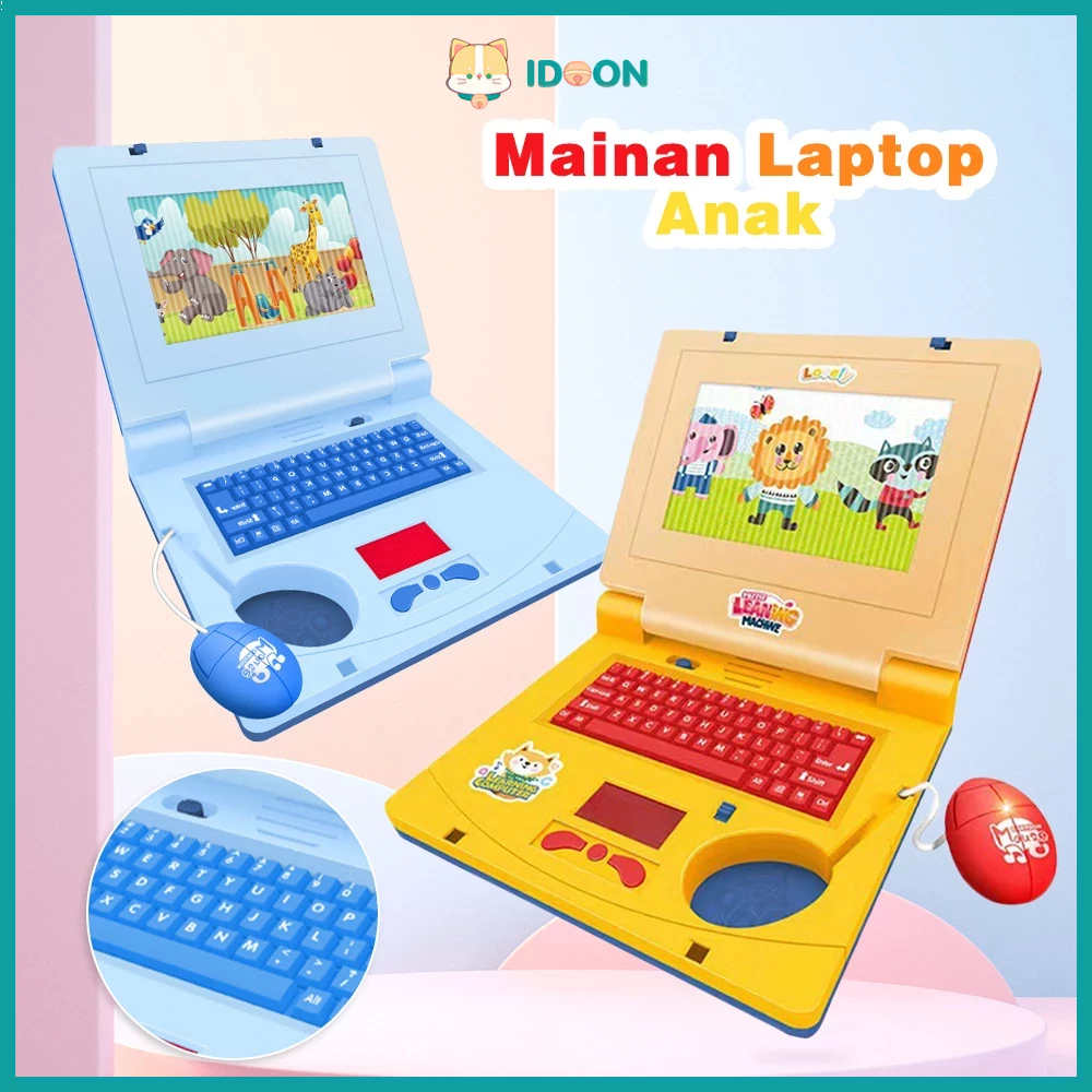 Jual IDOON Laptop Mainan Anak Mainan Edukasi Mainan Laptop Anak Alat ...