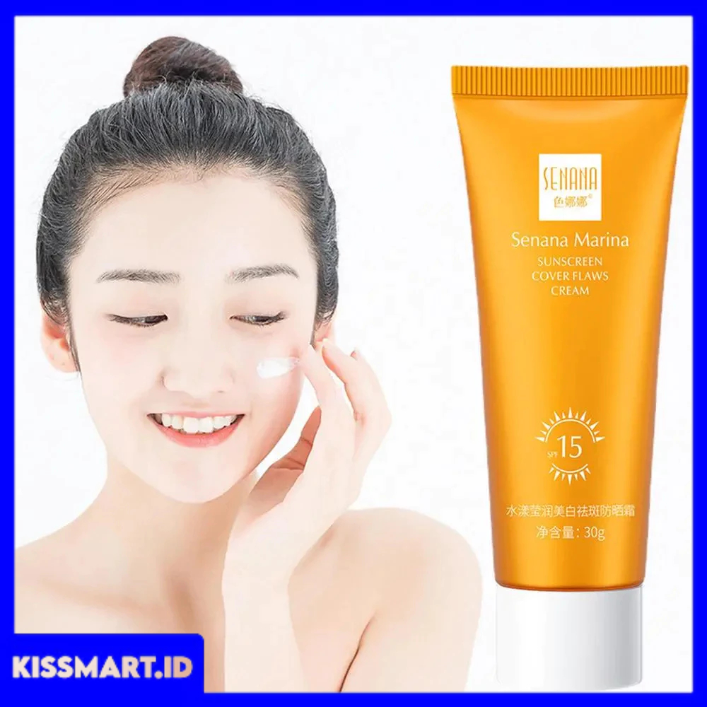 Jual SENANA Sun Screen SPF 15 Sun Block Wajah Ringan PA+ Melindungi ...