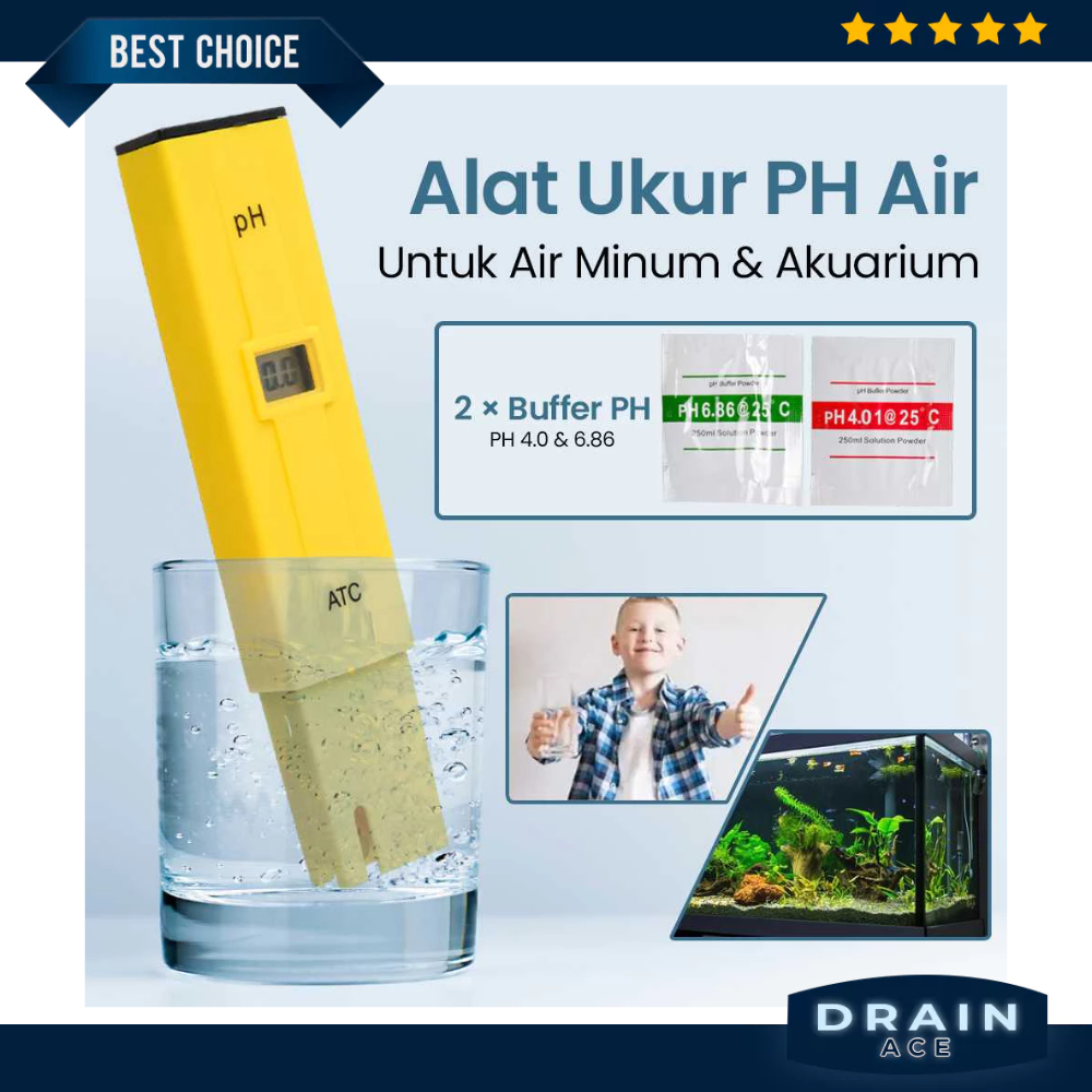 Jual Alat Ukur Uji PH Meter Tester Pen Air Minum Akuarium - PB2 ...