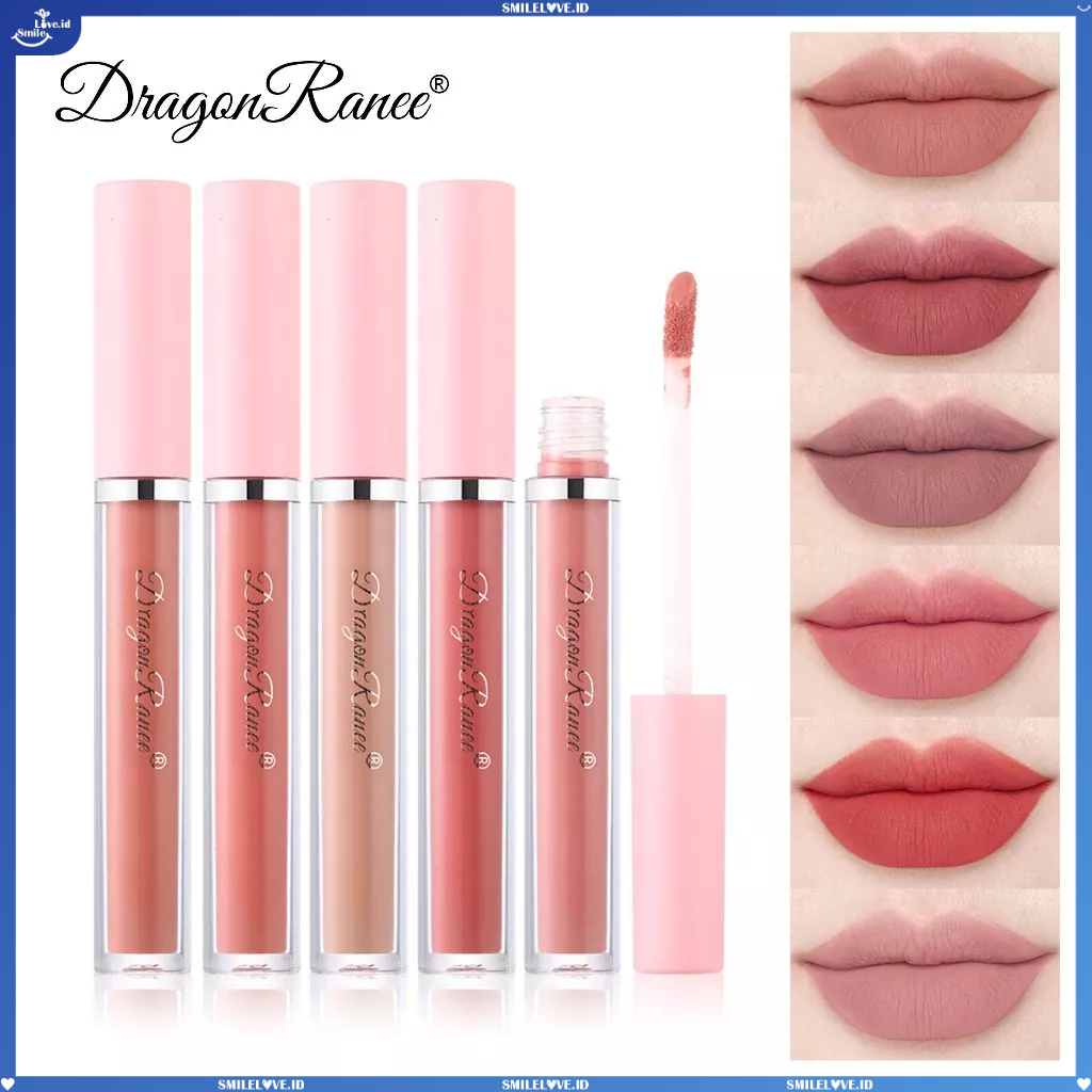 Jual Dragon Ranee Matte Lipstick 12 Warna Velvet Lip Glaze Lipstik Long ...