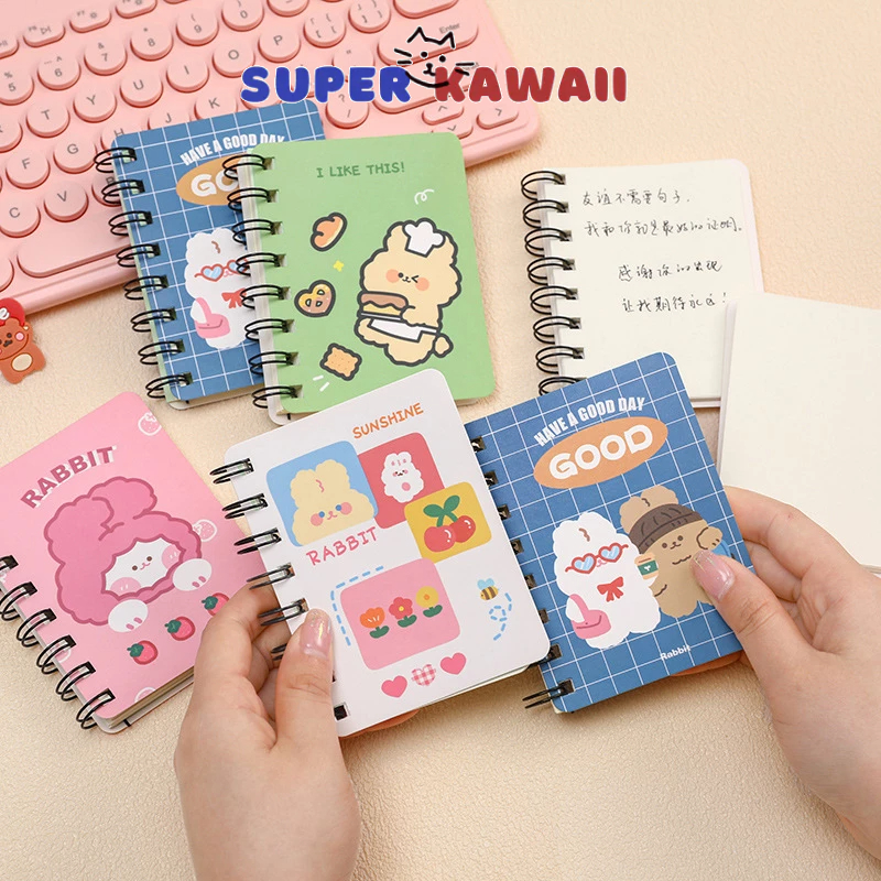 Jual Super Kawaii - [SK78] Cute mini coil notebook girly notepad ...