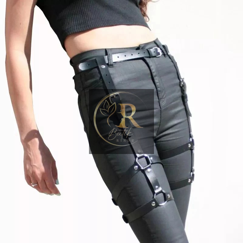 Jual BUTIK_RINDU (CANA) Body belt harness harajuku choker Halloween ...