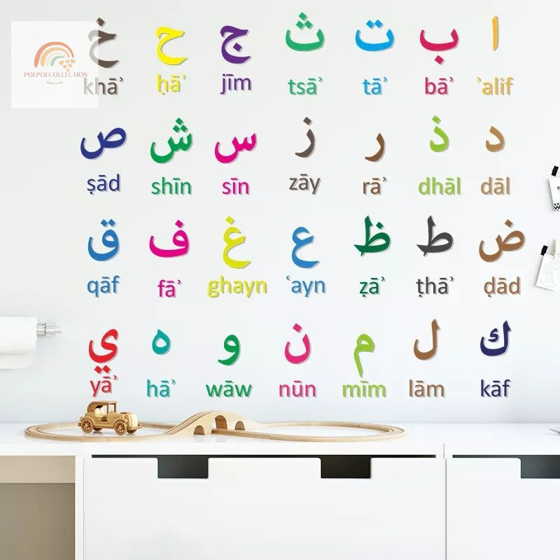 Jual Wall Stiker Dinding Premium Edukasi Anak Belajar Huruf Hijayah ...