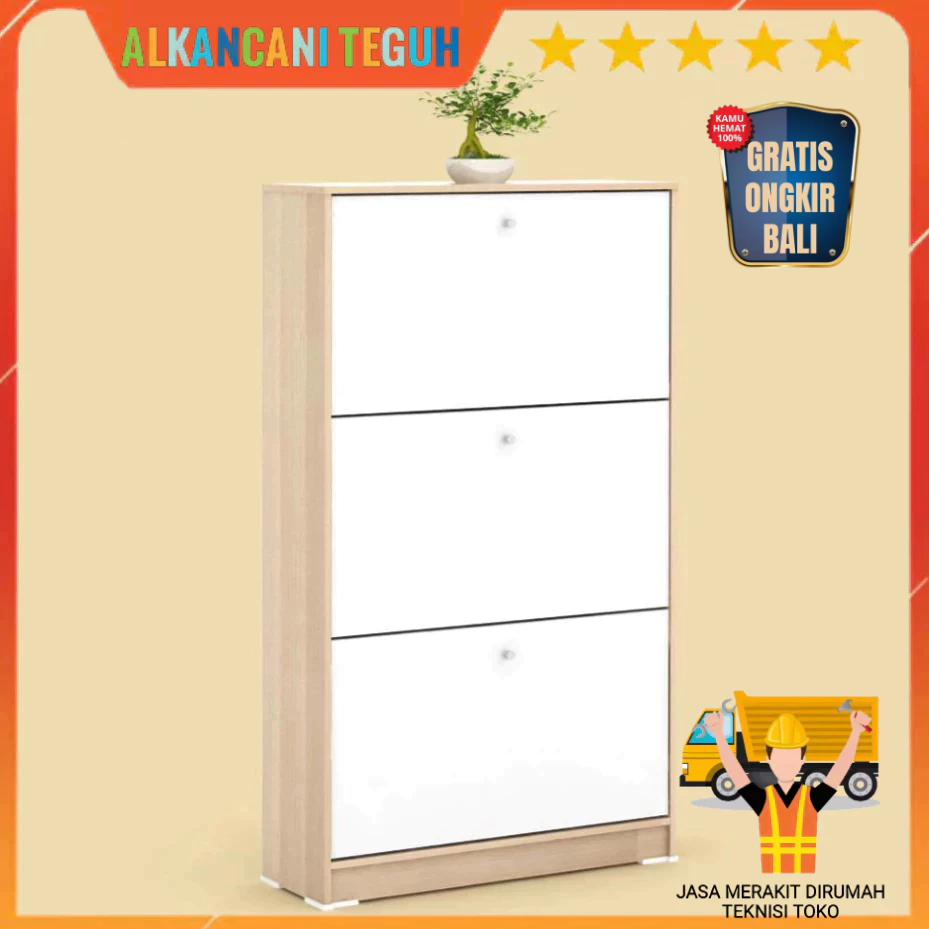 Jual METROPOLIS - SIMON SR70 RAK SEPATU - SONOMA OAK - WHITE | Shopee ...