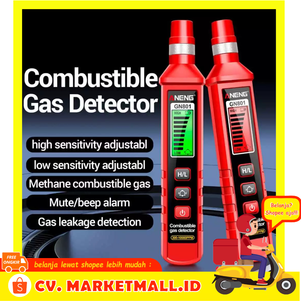 Jual Market Mall - Detektor Gas 10000 PPM Sensor Super Sensitif Akurasi ...