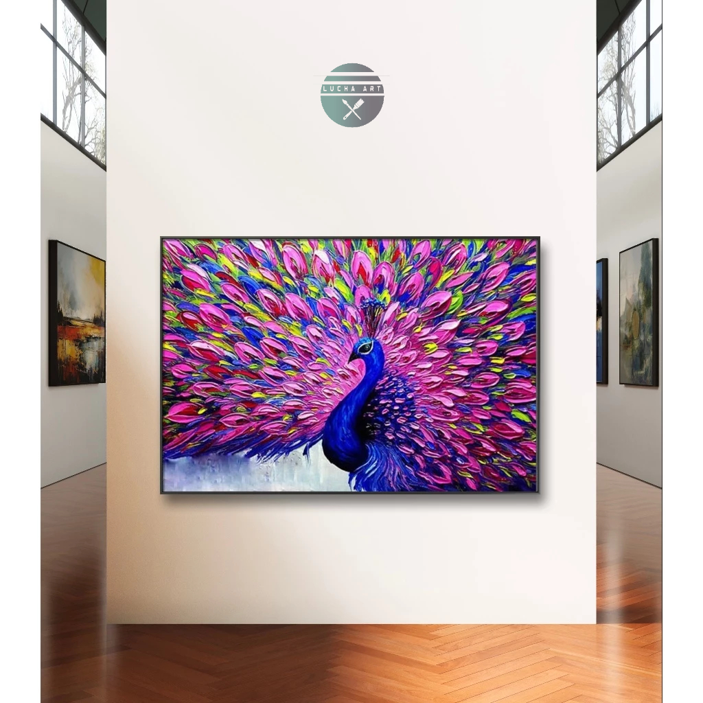 Jual Lukisan Burung Merak Aesthetic | Shopee Indonesia