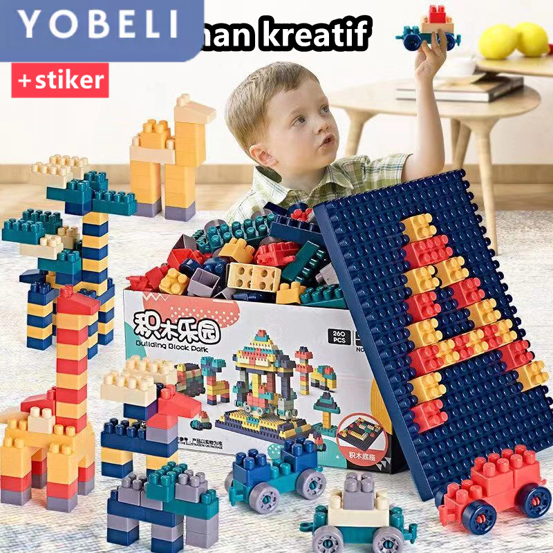 Jual Mainan Block Bangunan Anak Balok Susun Bricks Blok Mainan DIY ...
