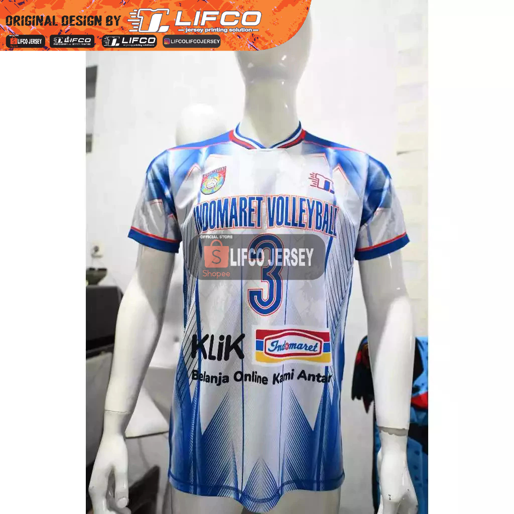 Jual READY STOCK JERSEY ORIGINAL LIFCO LIVOLI INDOMARET PUTIH BIRU ...
