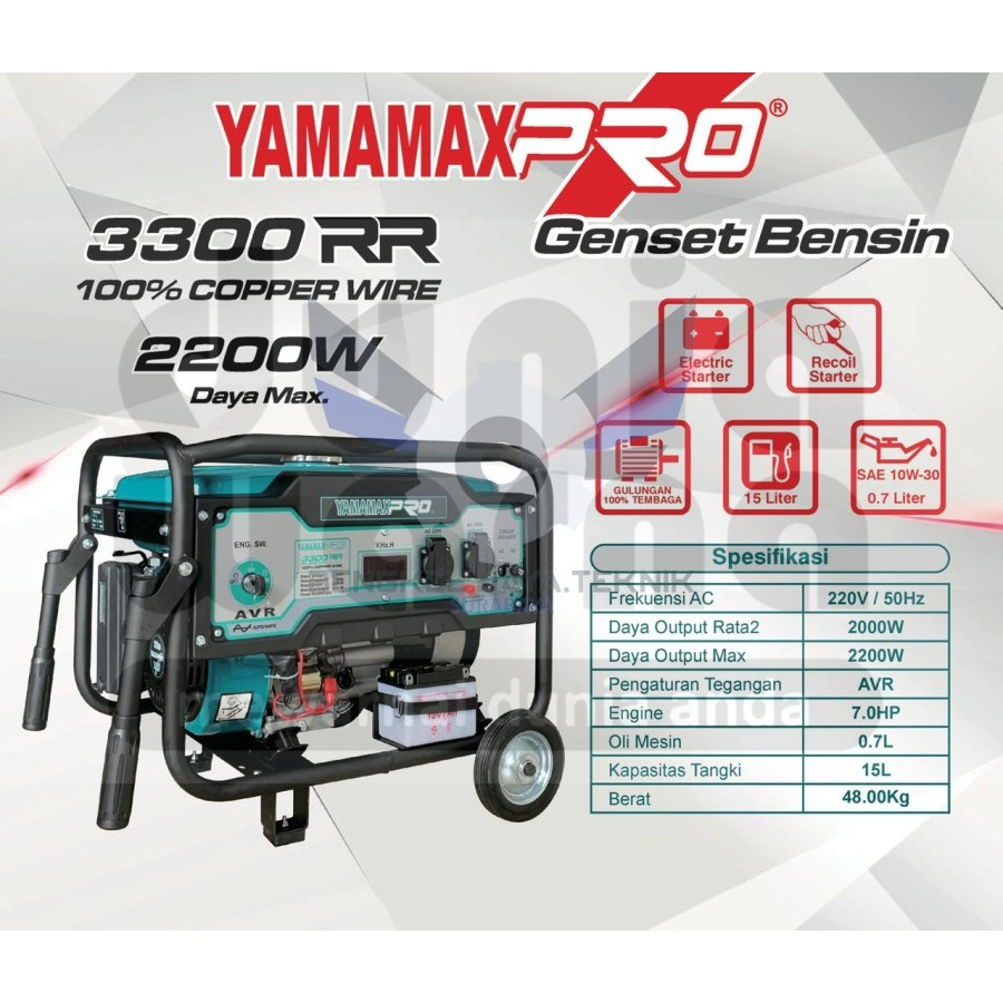 Jual YAMAMAX PRO 3300 RR/3300RR Genset/Generator 4 Tak 2200 Watt ...