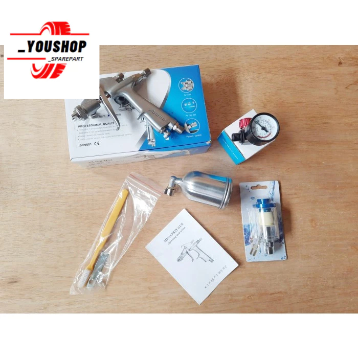 Jual Spray Gun Auarita F3 Nozzle 0.5 0.8 1.0 mm | Shopee Indonesia
