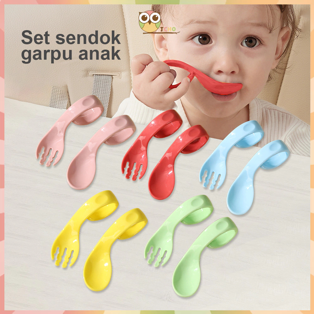 Jual JCHO Set Sendok Garpu Anak bayi Training Belajar Makan Training ...