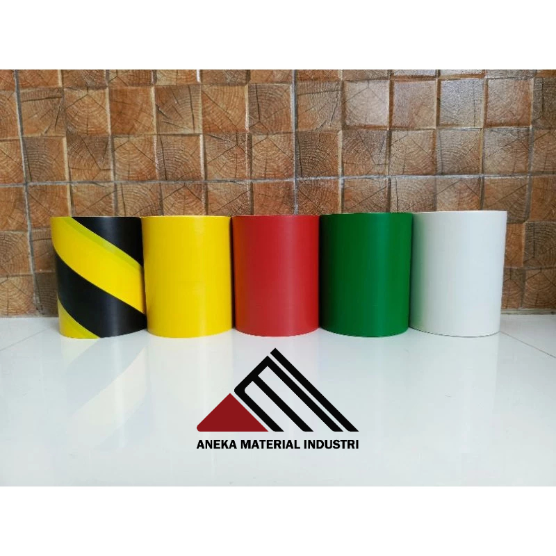 Jual Lakban Lantai 6 inch 150mm x 33m (15cm) | Lakban Vinyl PVC Floor Marking Police Line Tape ...