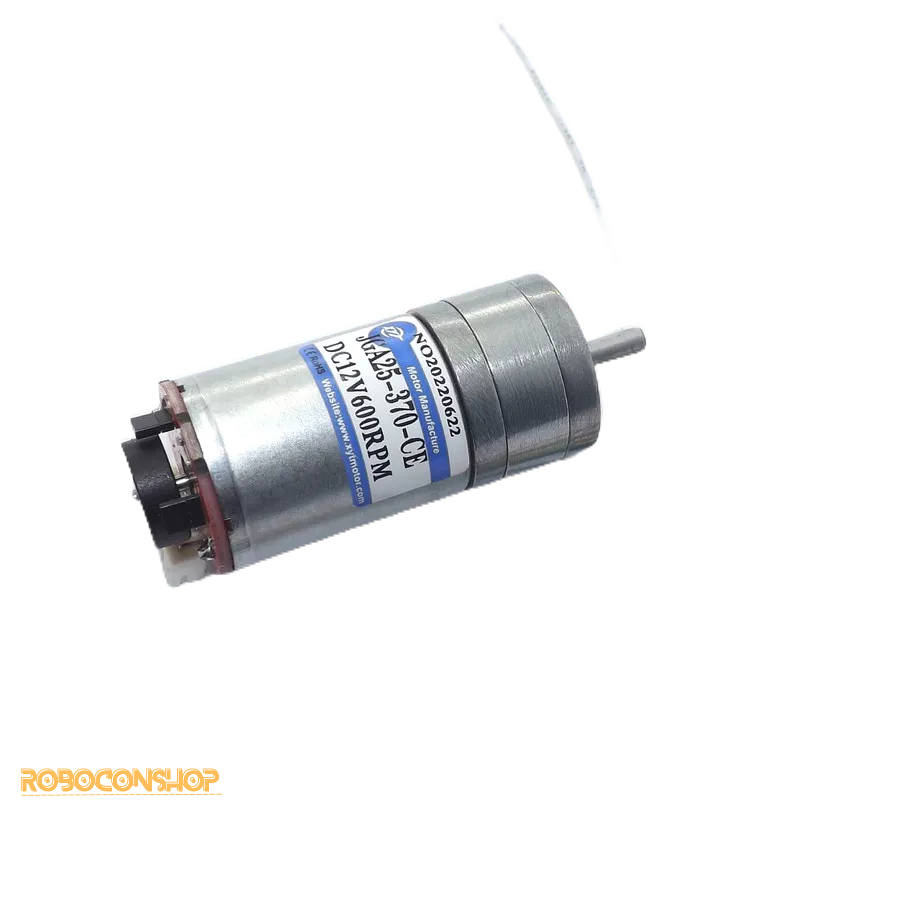 Jual DC Motor 25GA370 12V 600Rpm Encoder 7ppr | Shopee Indonesia