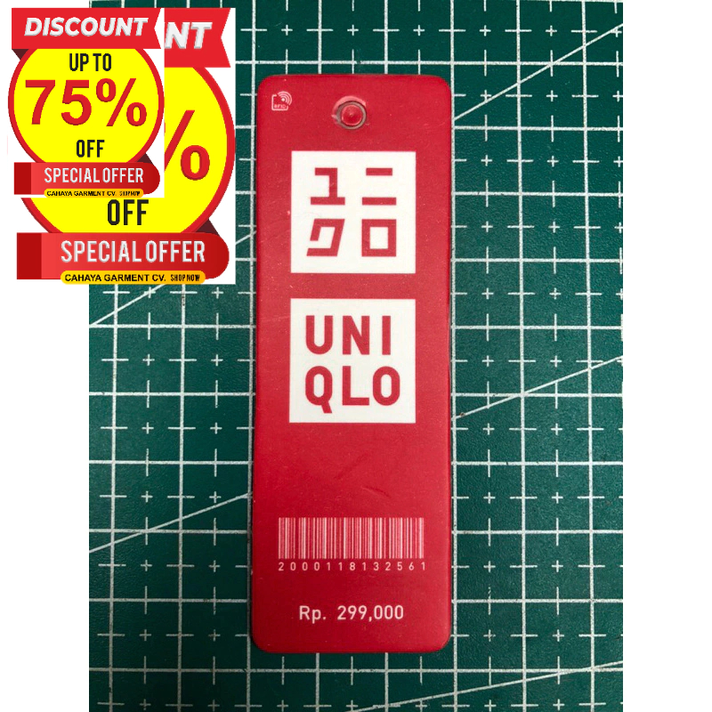 Jual UNIQLO PRICE TAG HANGTAG PREMIUM CO 1X DIKIRIM 600PCS | Shopee ...