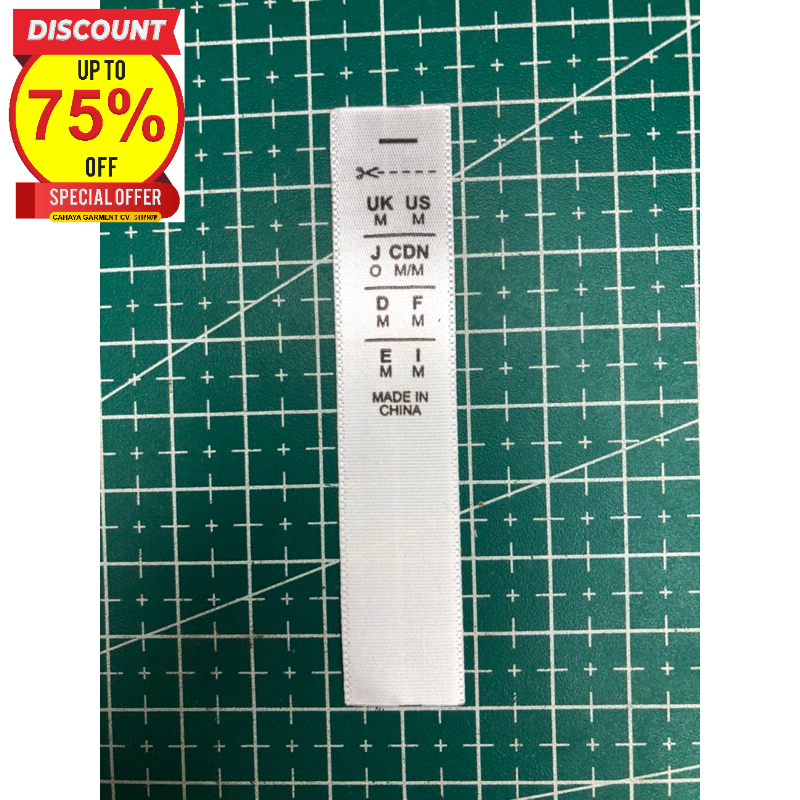 Jual ADIDAS TAG WASH LABEL SIZE SUPER PREMIUM CO 1X DIKIRIM 600PCS ...