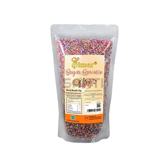 Jual Elmer | Sugar Sprinkle Sprinkel Springkel Rainbow Mutiara Topping ...