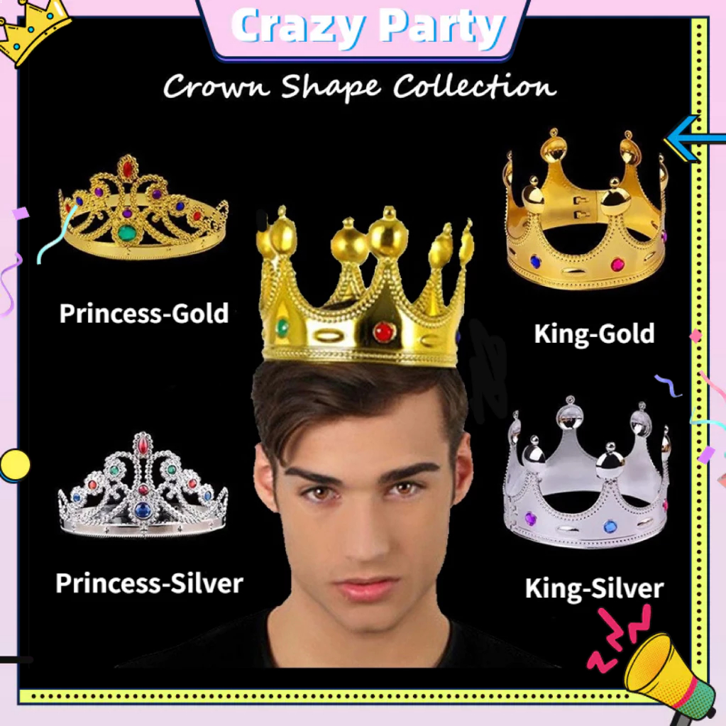Jual Mahkota Raja/Aksesoris Kepala/Party Dewasa Anak/Aksesoris Pesta ...