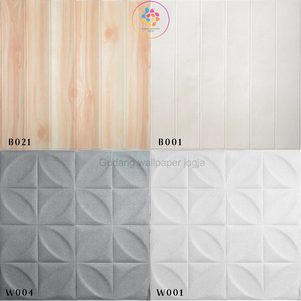 Jual PALING MURAH WALLPAPER STIKER FOAM 3D MOTIF TERBARU TAHAN AIR ...