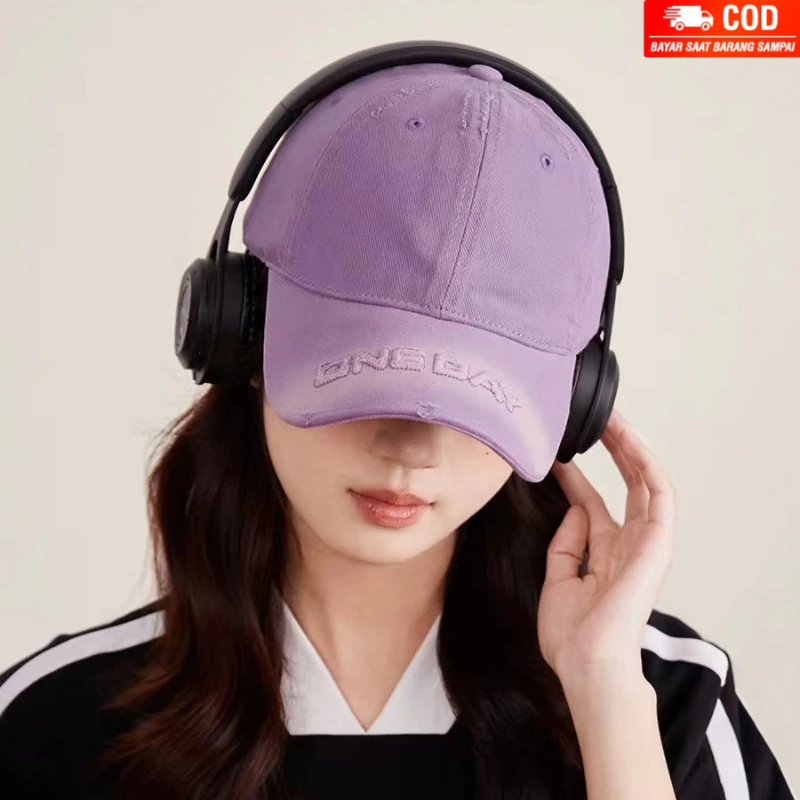 Jual NEXTSTOP-312 Topi Baseball Wanita Hat Model Wash Bordir Simple ...