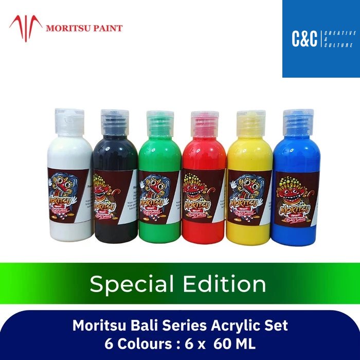 Jual Cat Akrilik Set Moritsu Acrylic Paint Bali Series 60 ML - 6 ...