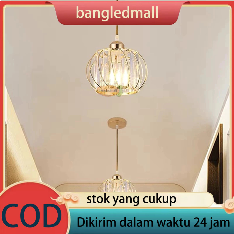 Jual Lampu kristal plafon rumah Lampu ceiling kristal modern crystal ...