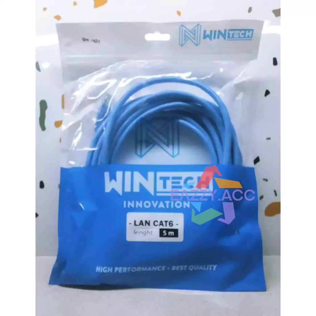 Jual KABEL LAN/UTP RJ45 CAT6 WINTECH 5 METER | Shopee Indonesia