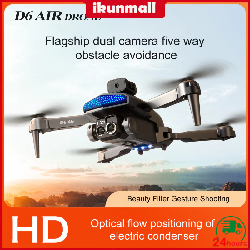 Jual Smart Drone D6 Pro 4k HD Dual Camera Shoot Original Indoor Outdoor ...