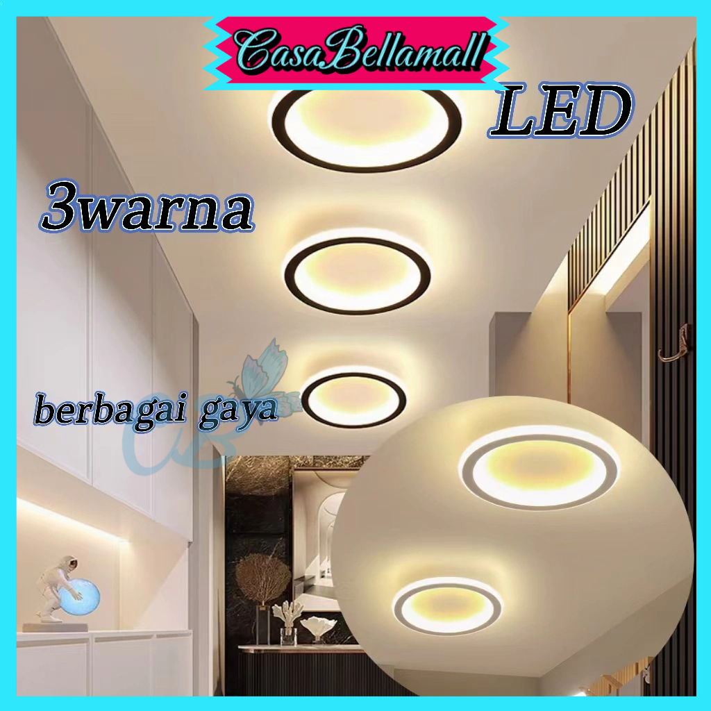 Jual 3 Warna Lampu Plafon LED Lampu Ceiling Light Modern Lampu Rumah ...