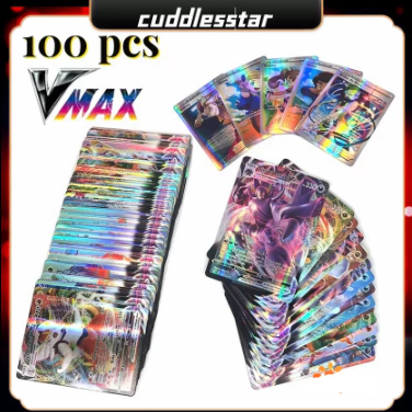 Jual 【COD】100pcs Pokemon Vmax Cards/Kartu Pokemon TCG Vmax Mega EX GX/Pokemon Shiny Cards/Kartu ...
