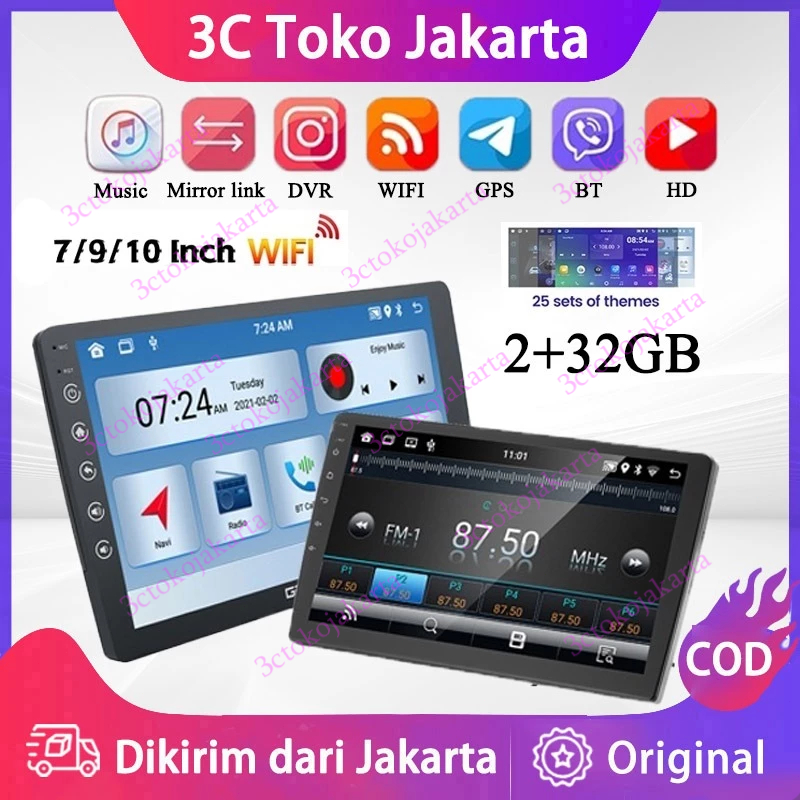 Jual with cooling system 4G+32G IPS Screen Head Unit 7/9/10 Inch Car ...
