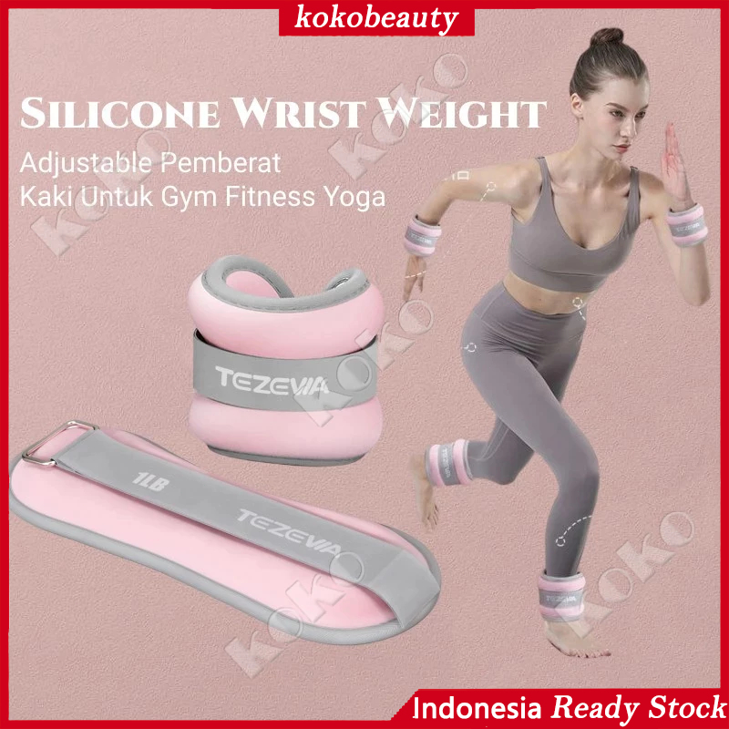 Jual 2Pcs Pemberat Tangan / Kaki ( 2 X 0.5 KG) Wrist Ankle Weight Adjustable Silicone Wrist ...