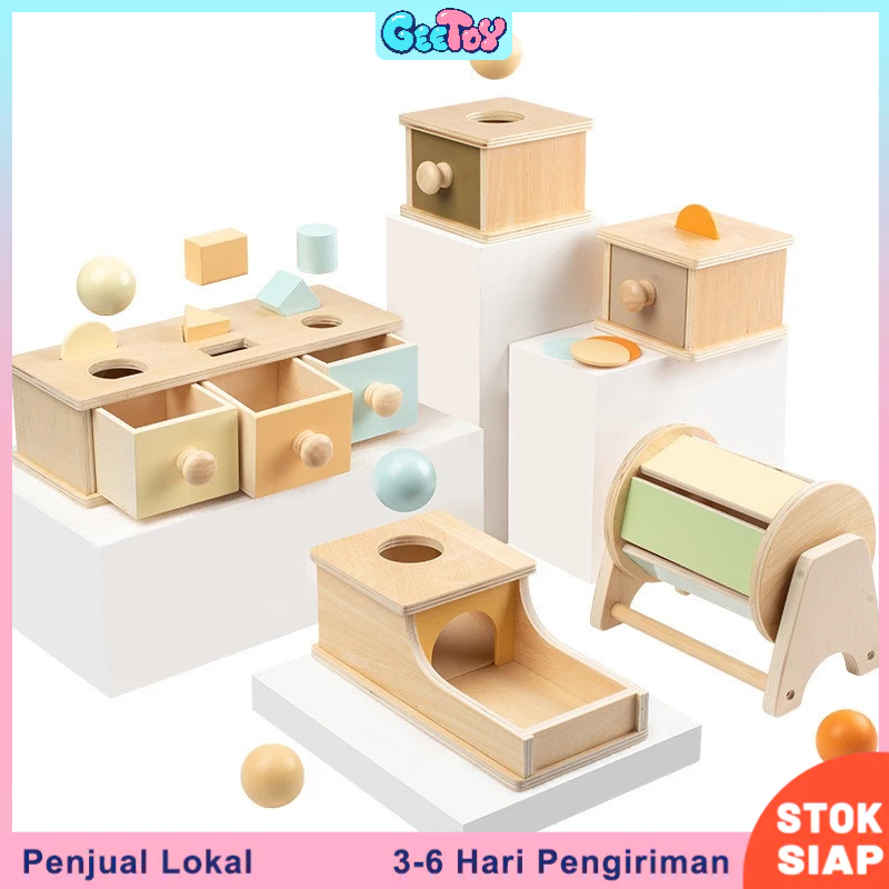 Jual GeeToy Montesori Mainan Edukasi Anak Macaroon Bola Koin Warna ...