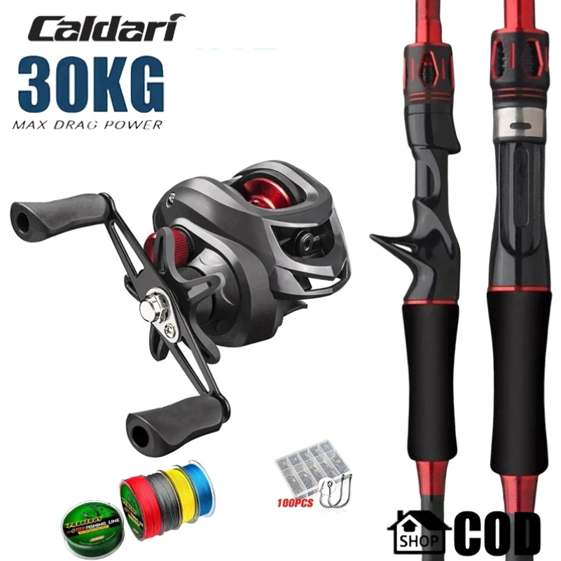 Jual CALDARI Joran Pancing Full Set 165CM 180CM 210CM 240CM 270CM 5-10LB 7.2:1 Joran BC Set Reel ...