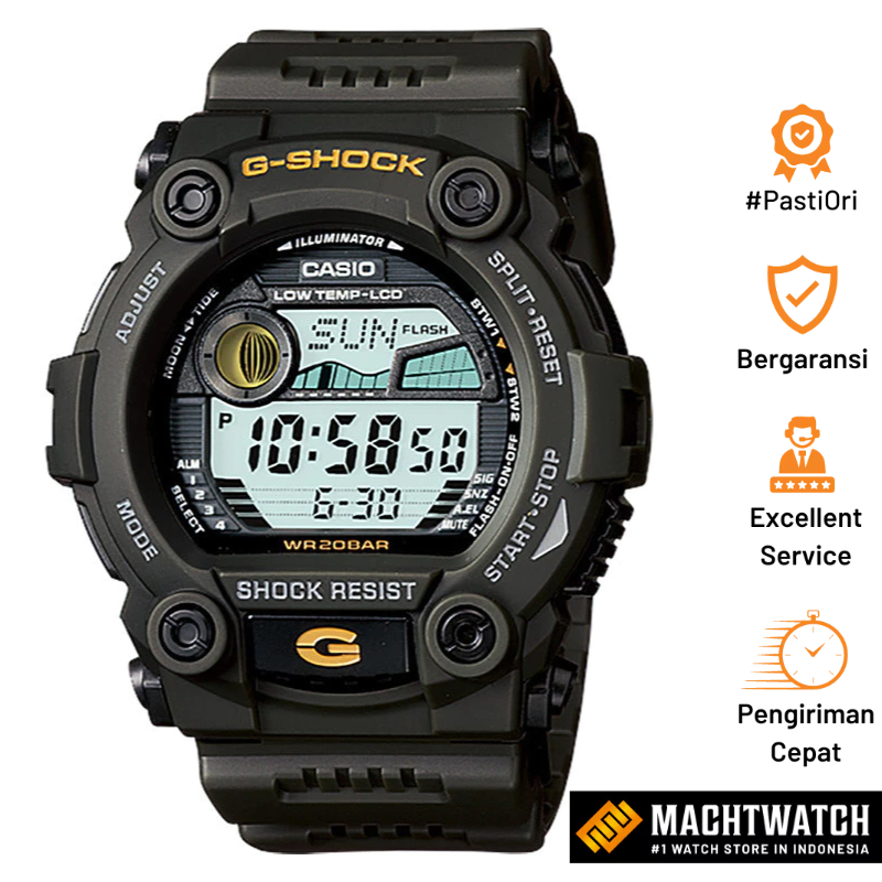 Jual Jam Tangan Pria Casio G-Shock G-7900-3DR Digital Dial Dark Green Resin Band | Shopee Indonesia