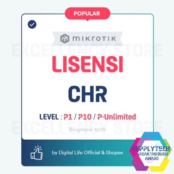 Jual Lisensi Mikrotik CHR (Tingkatkan Keamaan dan Kemampuan CHR Anda dengan lisensi Level P1 ...