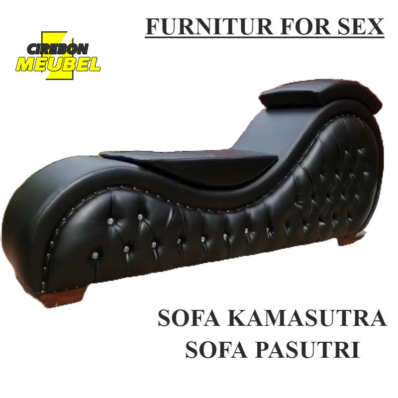Jual Kursi Sofa Tantra Kamasutra Pasutri Plus Bantal - Hitam Oscar MURAH CIREBON | Shopee Indonesia