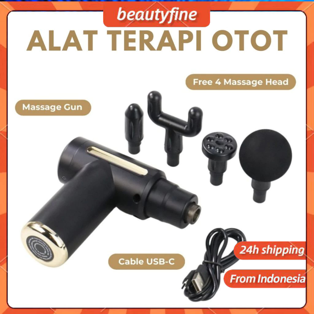 Jual 【COD】Alat Pijat Mini Fascial Gun Massage Gun Smart Alat Pijat Gym ...