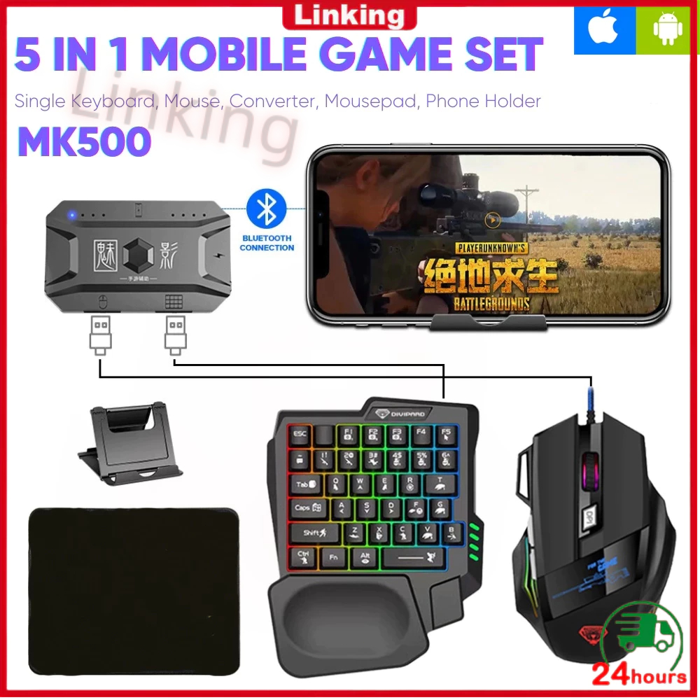 Jual 【COD】Paket keyboard gaming dan Mouse/Single Hand Gaming RGB ...